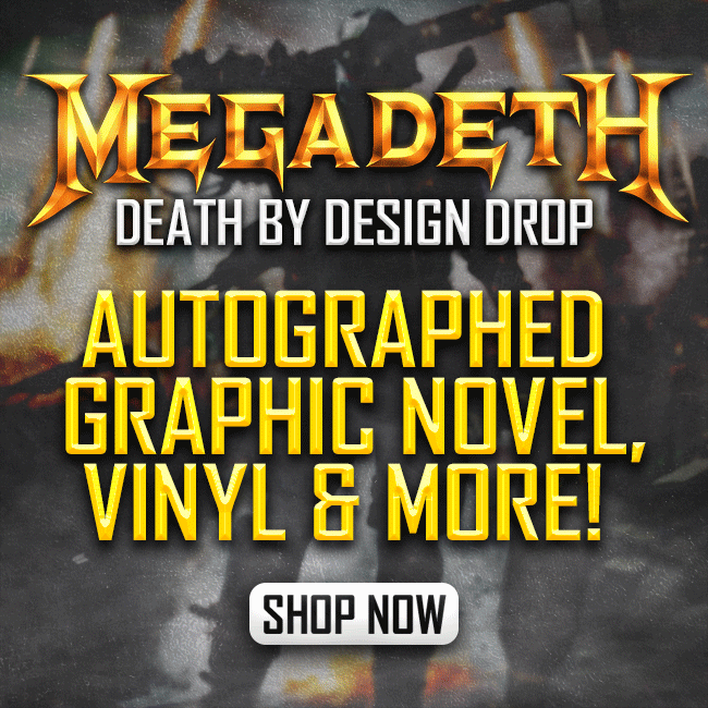 DEATH BY DESIGN Special Drop! – Megadeth