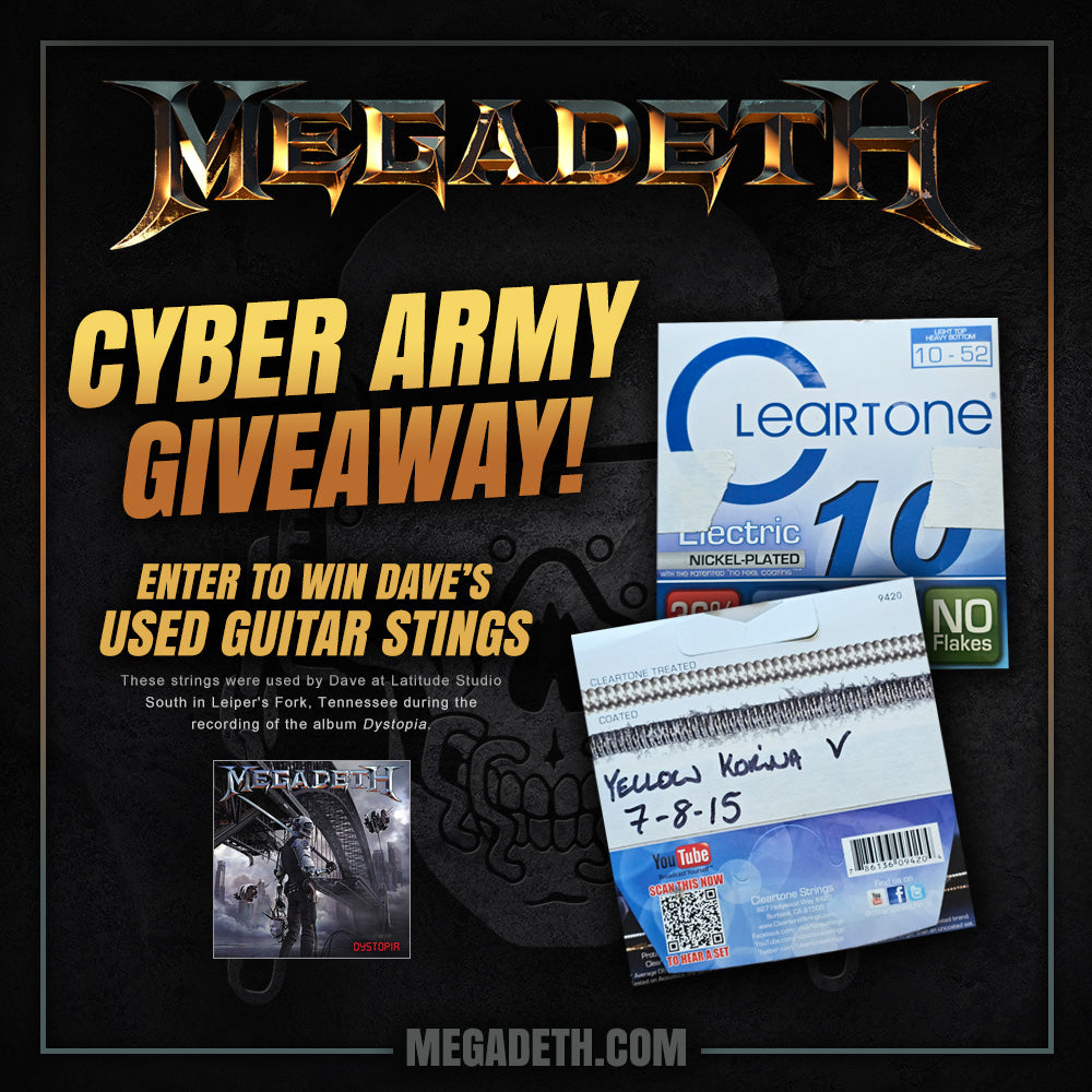 Win Dave's Used Guitar Strings – Megadeth