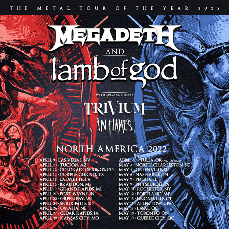 The Metal Tour of the Year Tickets + VIP Now On Sale! – Megadeth
